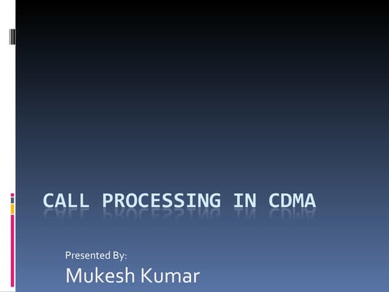 Cdma call flows | PPT