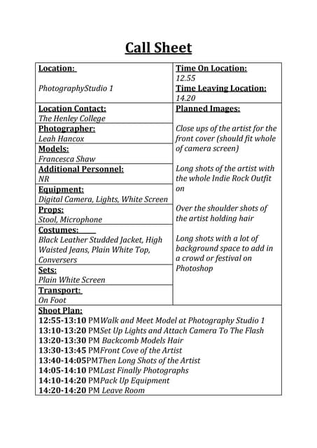 4. Kerrang! Flat Plan of Whole Magazine | DOCX