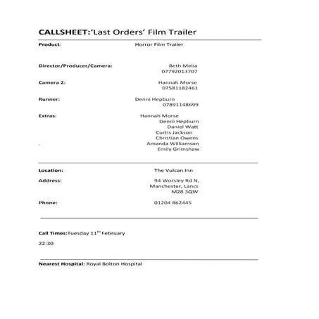 One page pitch | DOCX
