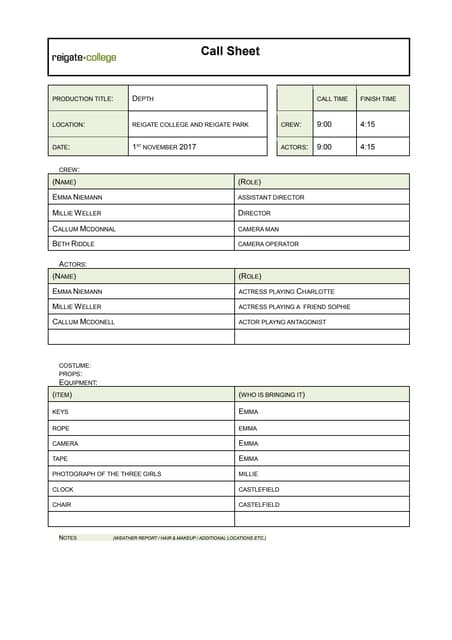 Production script brotherhood | DOCX | Screenwriting | Content Production