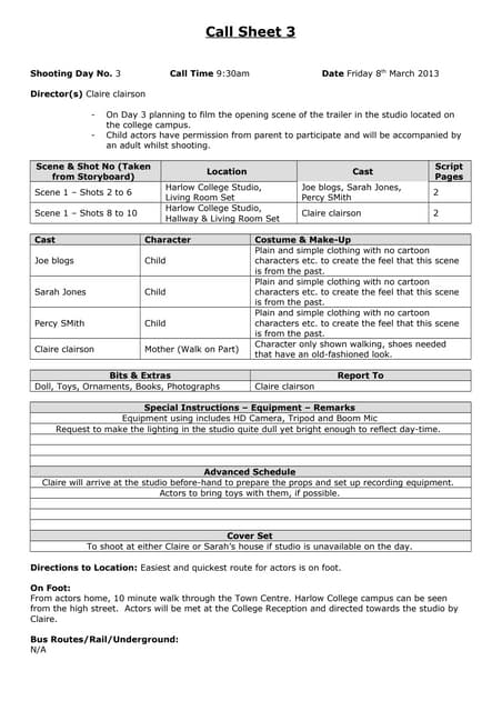 9.location recce template | DOCX