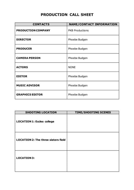 Location reconnaissance report | PDF
