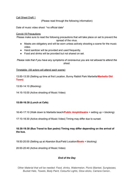 Take Five script FINAL DRAFT | PDF