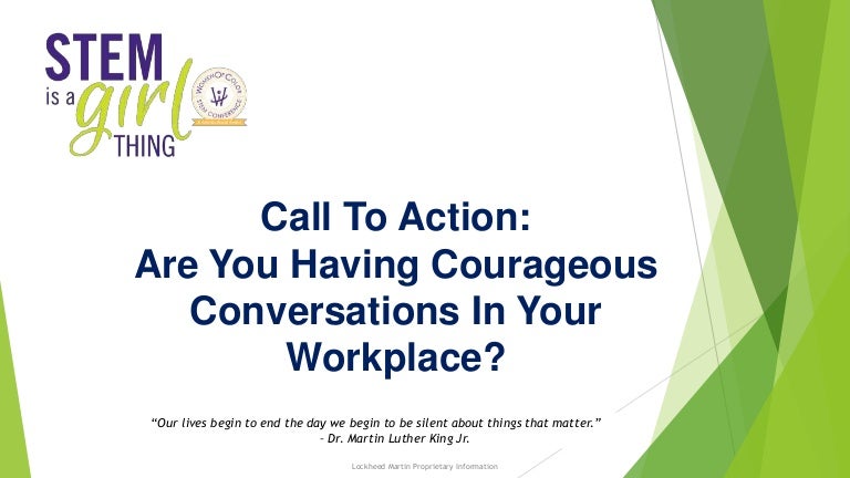 Call to Action: Are you having Courageous Conversations in your Workp…