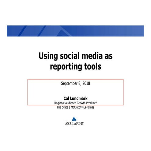 Cal Lundmark - Social Media Reporting Tools | PDF | Social Networking ...