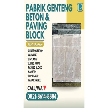 CALL WA 0821-8614-8884, Teknologi Terbaru dalam Pembuatan Genteng Cor ...