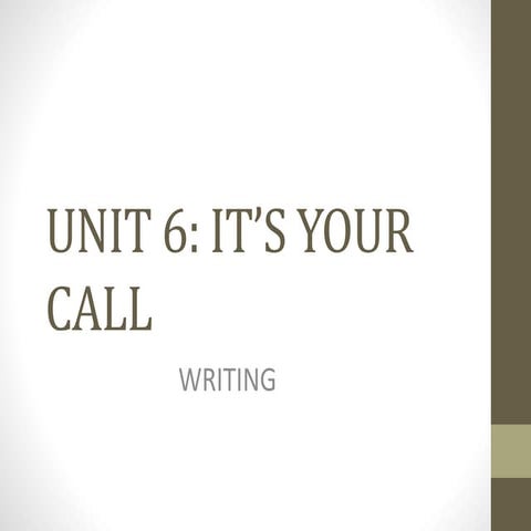 Call writing lesson | PPT | Free Download