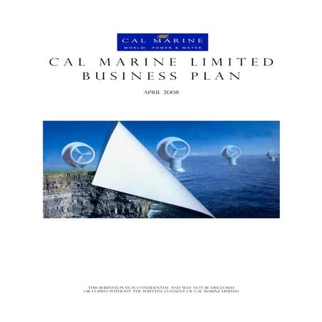 Cal marine ltd. business plan scam ?- april 2008 | PDF