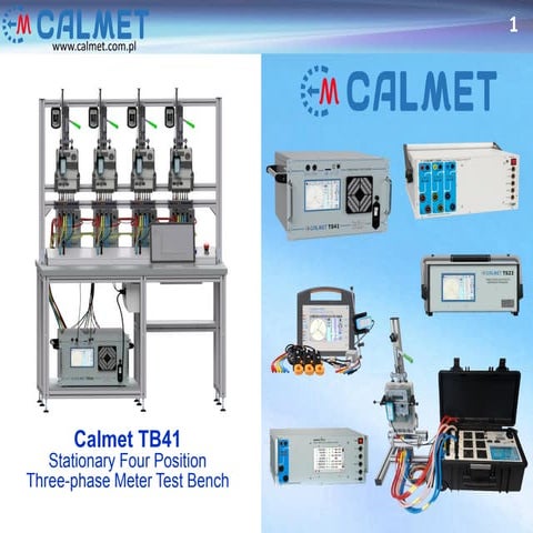 Calmet Calibration Equipment TB41 Presentation | PDF