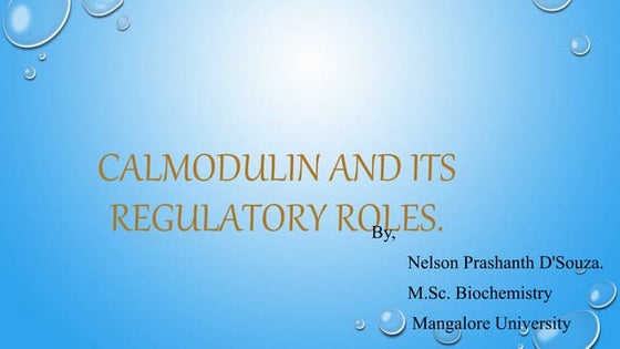 Calmodulin | PPTX