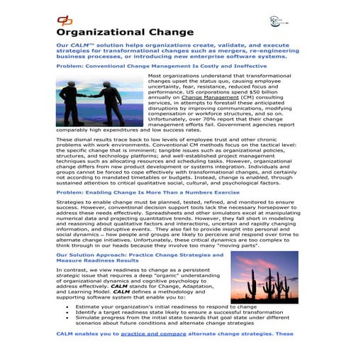 Change Enablement Framework - Introduction | PDF