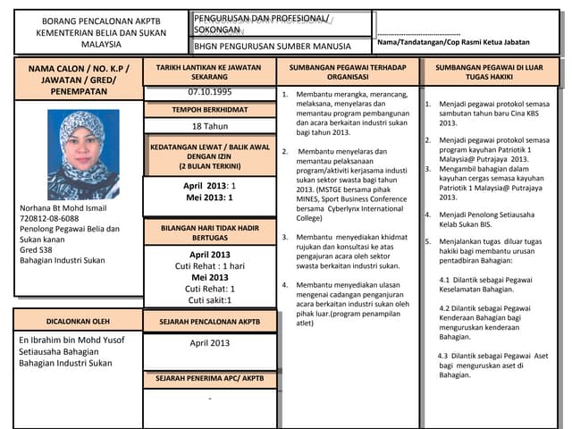 Calon akptb hana mei 2013 | PPT Calon akptb hana mei 2013 | PPT