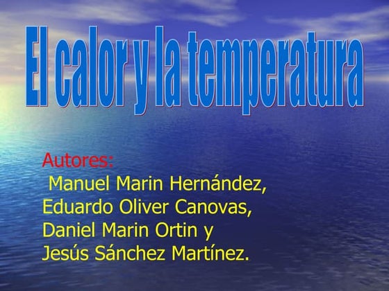 Calor Y Temperatura | PPT