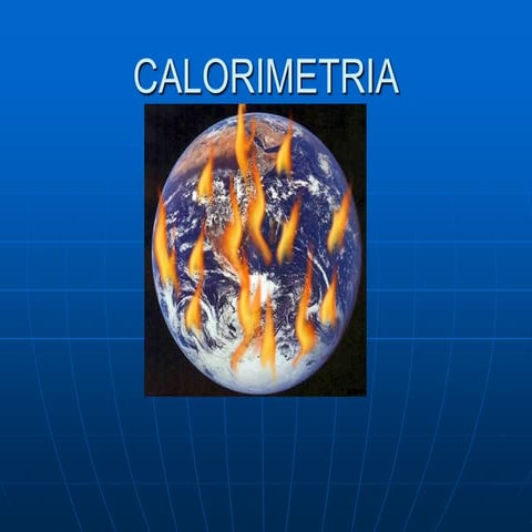 Calorimetria | PPT | Chemistry | Science