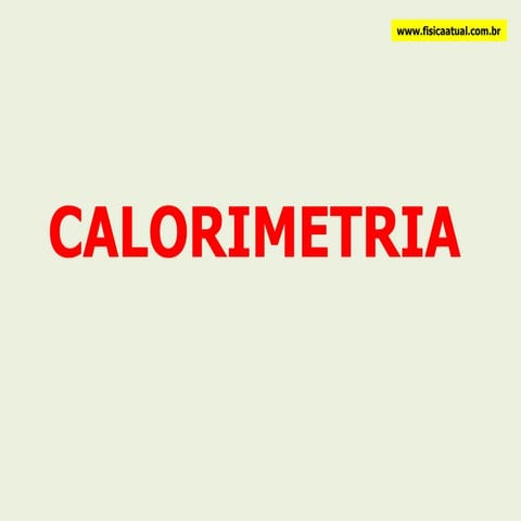 Calorimetria | PPT