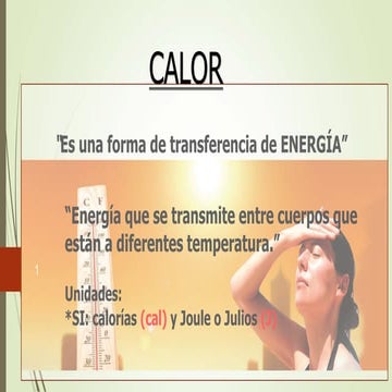 El Calor Y La Temperatura | PPT