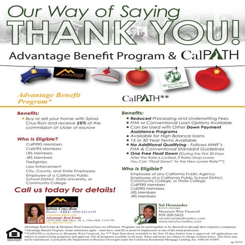 Cal path&advantage benefit sylvia | PDF | Home Financing | Personal Debt