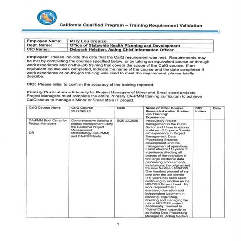 Cal Q Cert Process | PDF