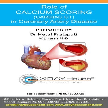 Role of CT Scan Calcium scoring in Coronary Artery Disease | PPT