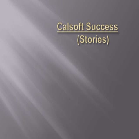 Calsoft success | PPT