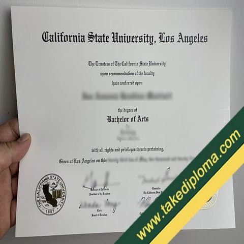California State University, Los Angeles diploma sample | PPT