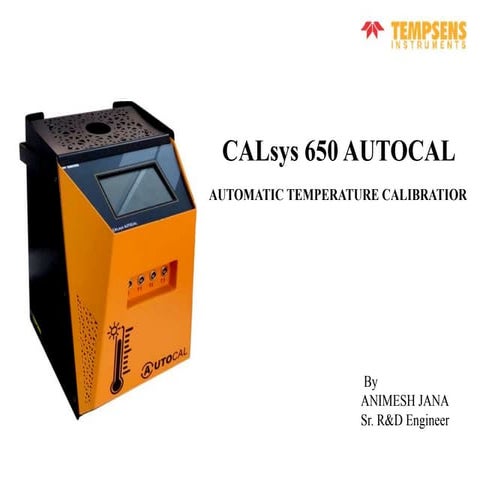 Calsys 650 autocal | PPTX