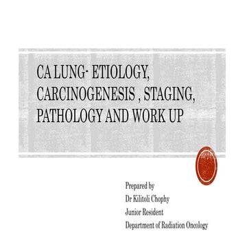 Ca lung | PPTX