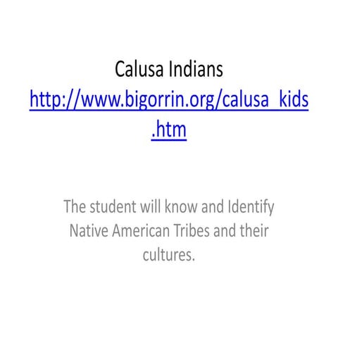 Calusa indians | PPTX