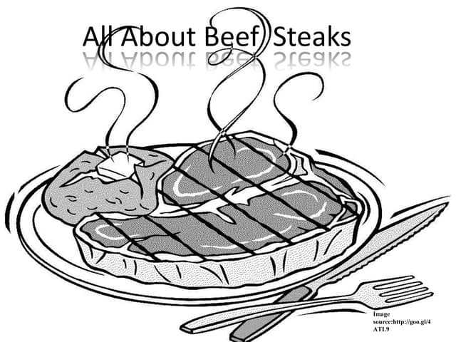 Steak Coloring Page