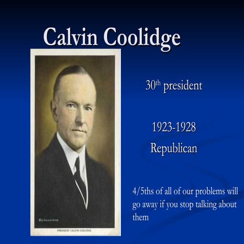 Calvin Coolidge | PPT