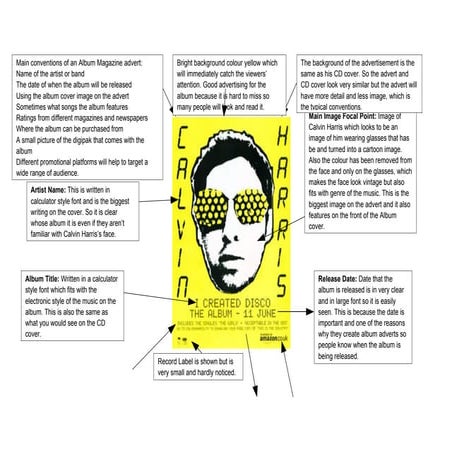 Calvin Harris Album Advert Analysis | ODT