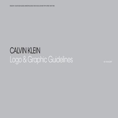 Calvin Klein brand guidelines calvin klein | PDF