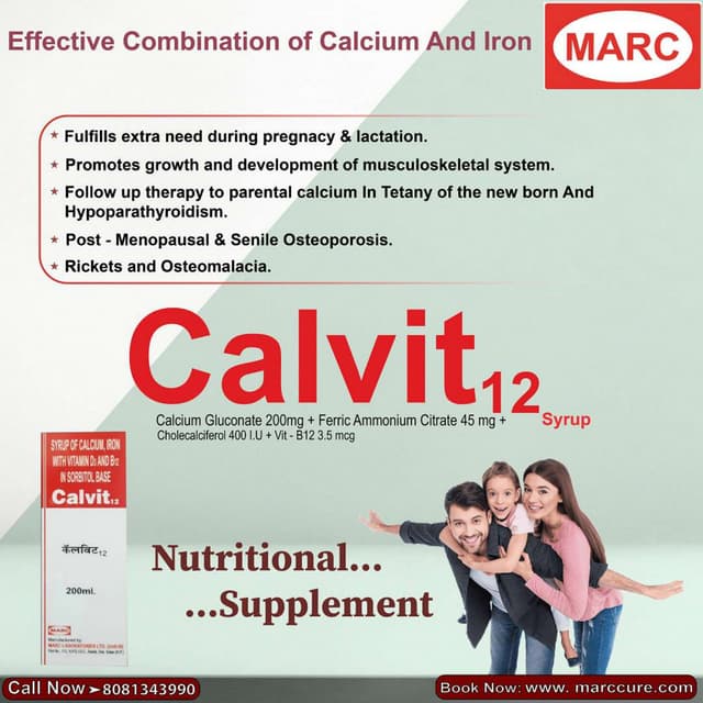Calvit 12 syrup | Marc Laboratories ltd | PDF