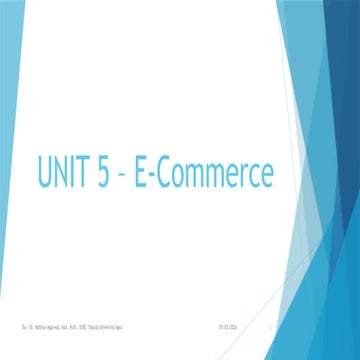 Computer Application in Management e-Commerce | PPTX