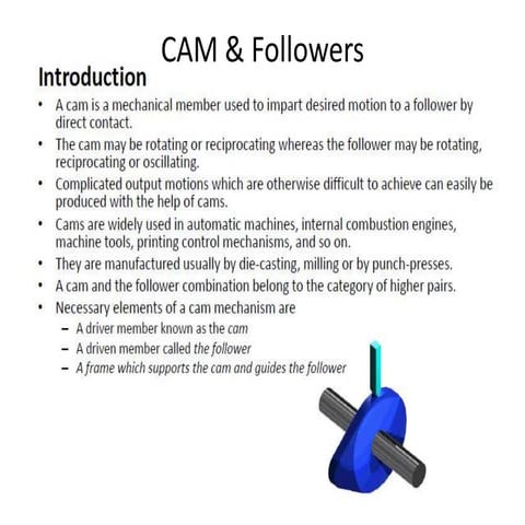 Cam and follower | PPTX