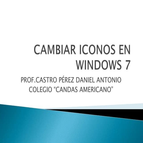 Cambiar iconos en windows 7 | PPSX
