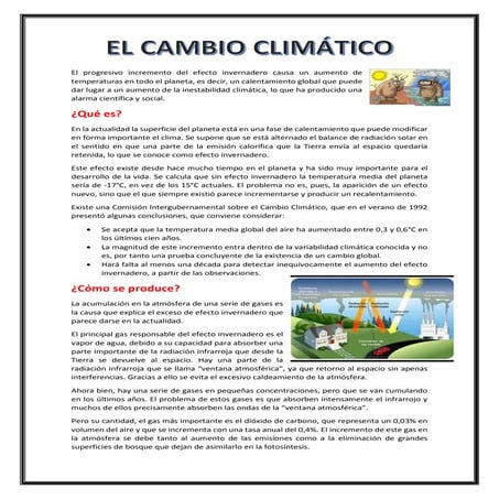 Cambio climático | PDF