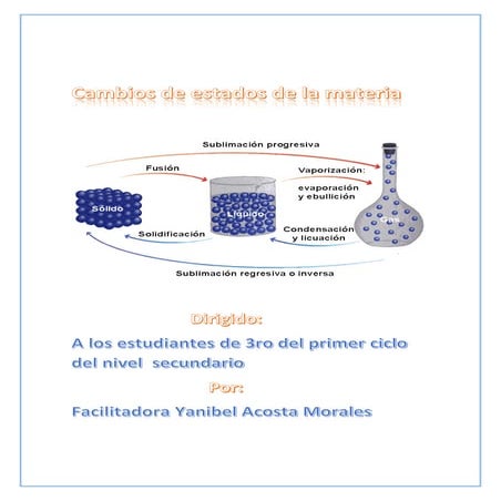 Cambios de estados de la materia | PDF | Physics | Science