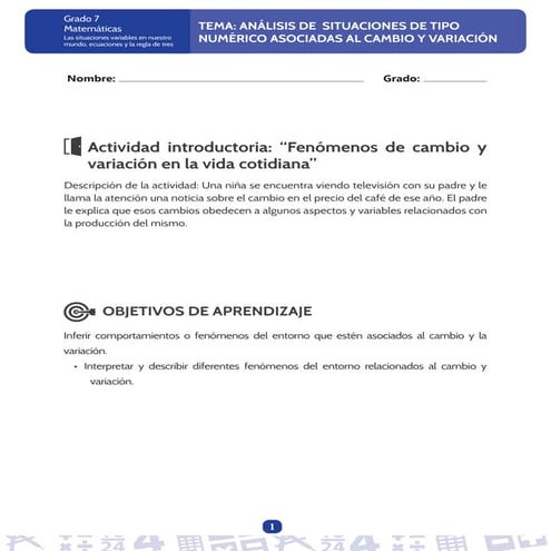 Cambio y variacion ii | PDF