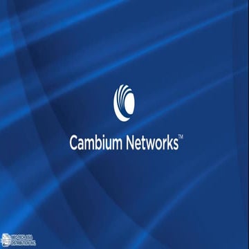 Cambium Wi-Fi Solutions - Technology and Product | PDF