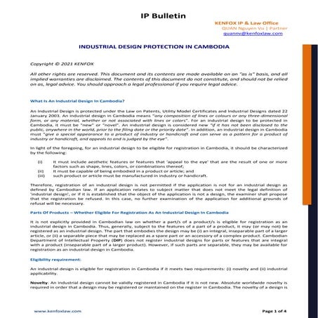 Cambodia - Industrial Design in Guide | PDF