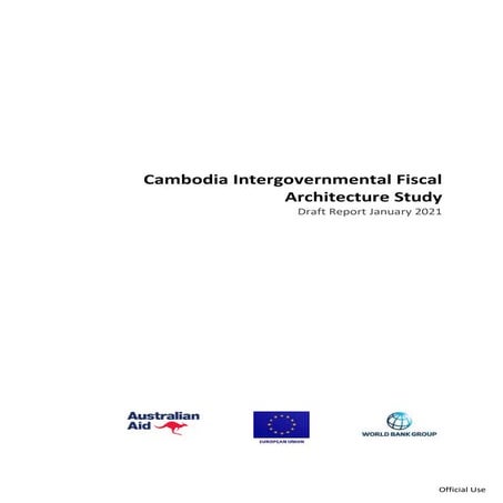 Cambodia intergovernmental fiscal architecture study | PDF