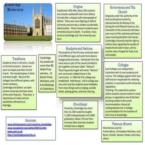 Oxford and cambridge | PPTX