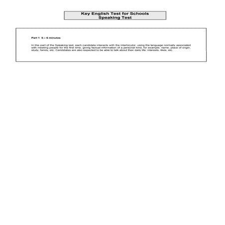 Cambridge english-key-for-schools-sample-paper-1-speaking v2 | PDF