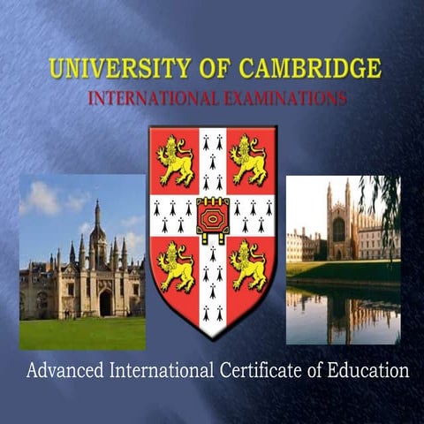 Cambridge overview | PPT