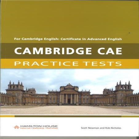 Cambridge cae tests_sb_hamilton house | PDF