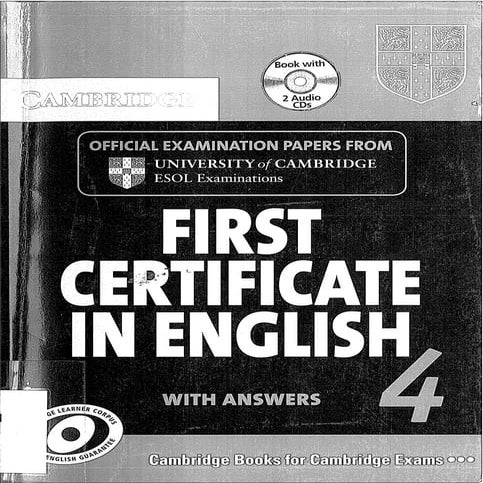 First certificate in English 4 | PDF