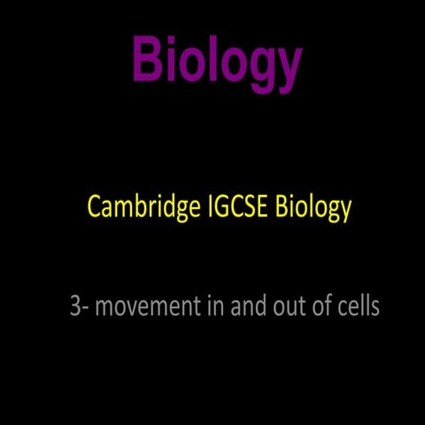 Cambridge IGCSE Biology Cells Structures & Functions.pptx
