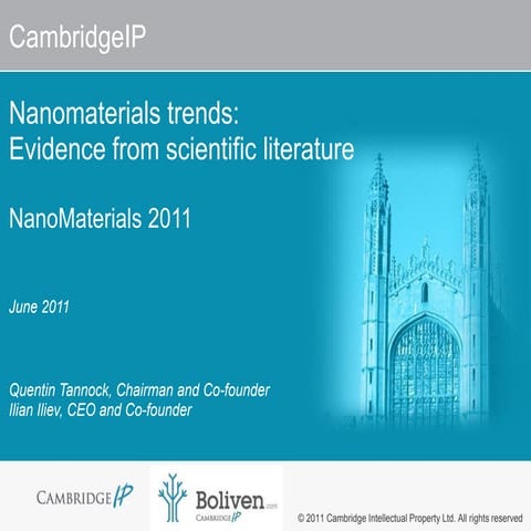 Nanomaterials: Patenting Trends June 2011 | PDF