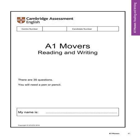 Movers Picture Description | PDF